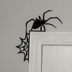 Spider and Web Door or Window Trim Corner, Acrylic, Laser, Fall Decor ...