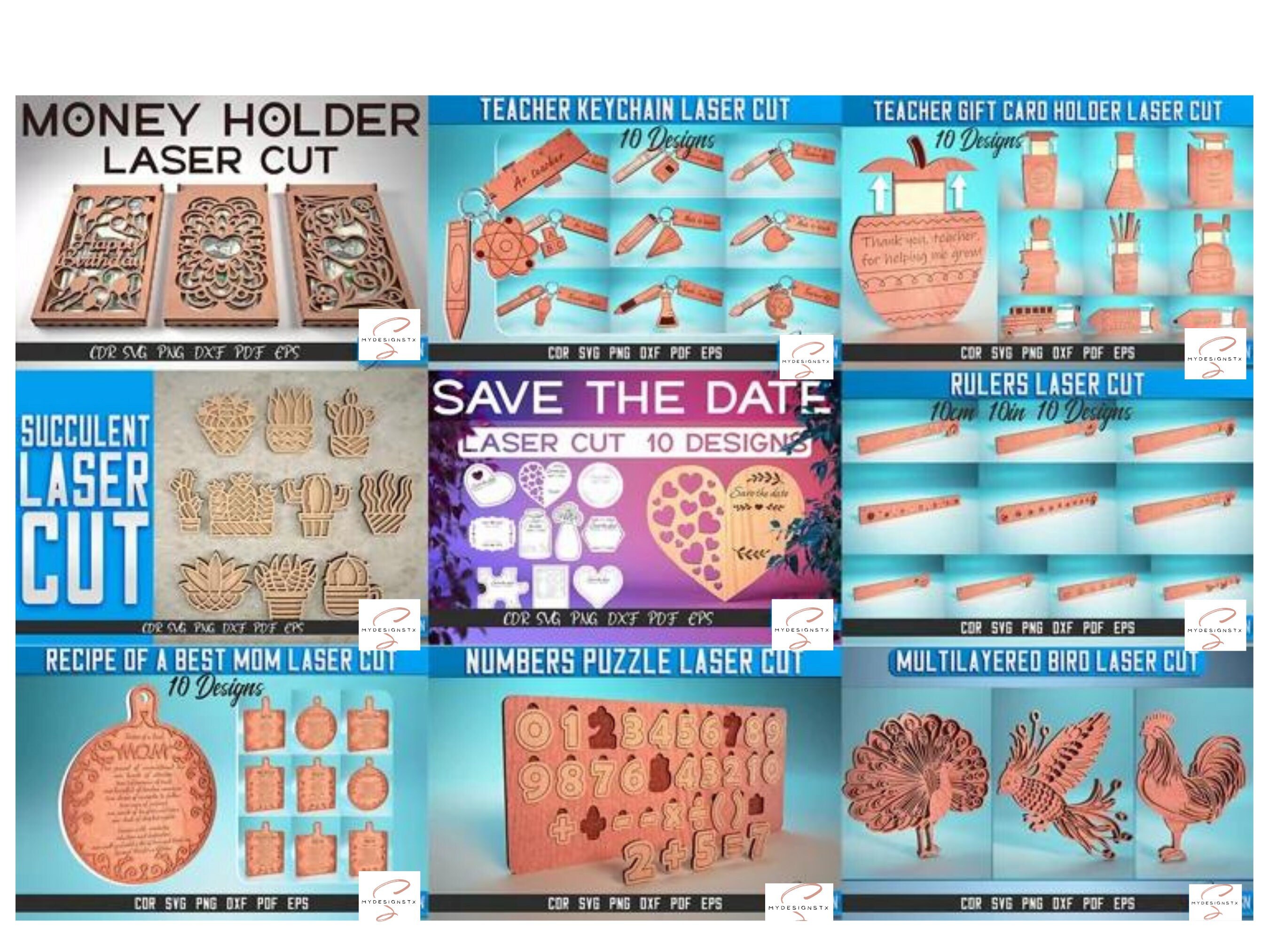 Laser Cut Mega Bundle Svg Laser Cutting Wood Laser Engraved Etsy