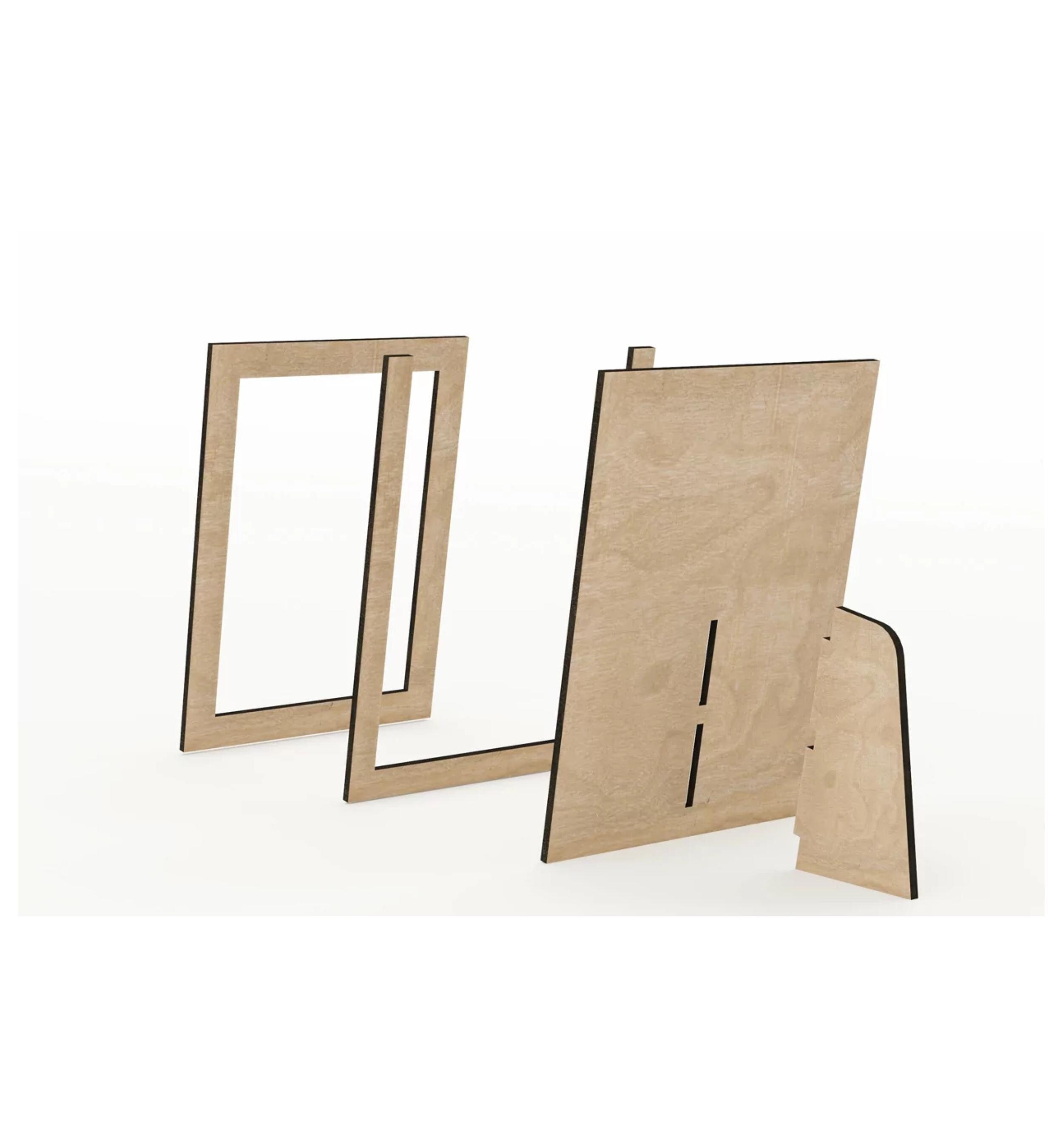 Laser Cut Wood Photo Frame Slot in Design 3 Sizes Digital File - Etsy