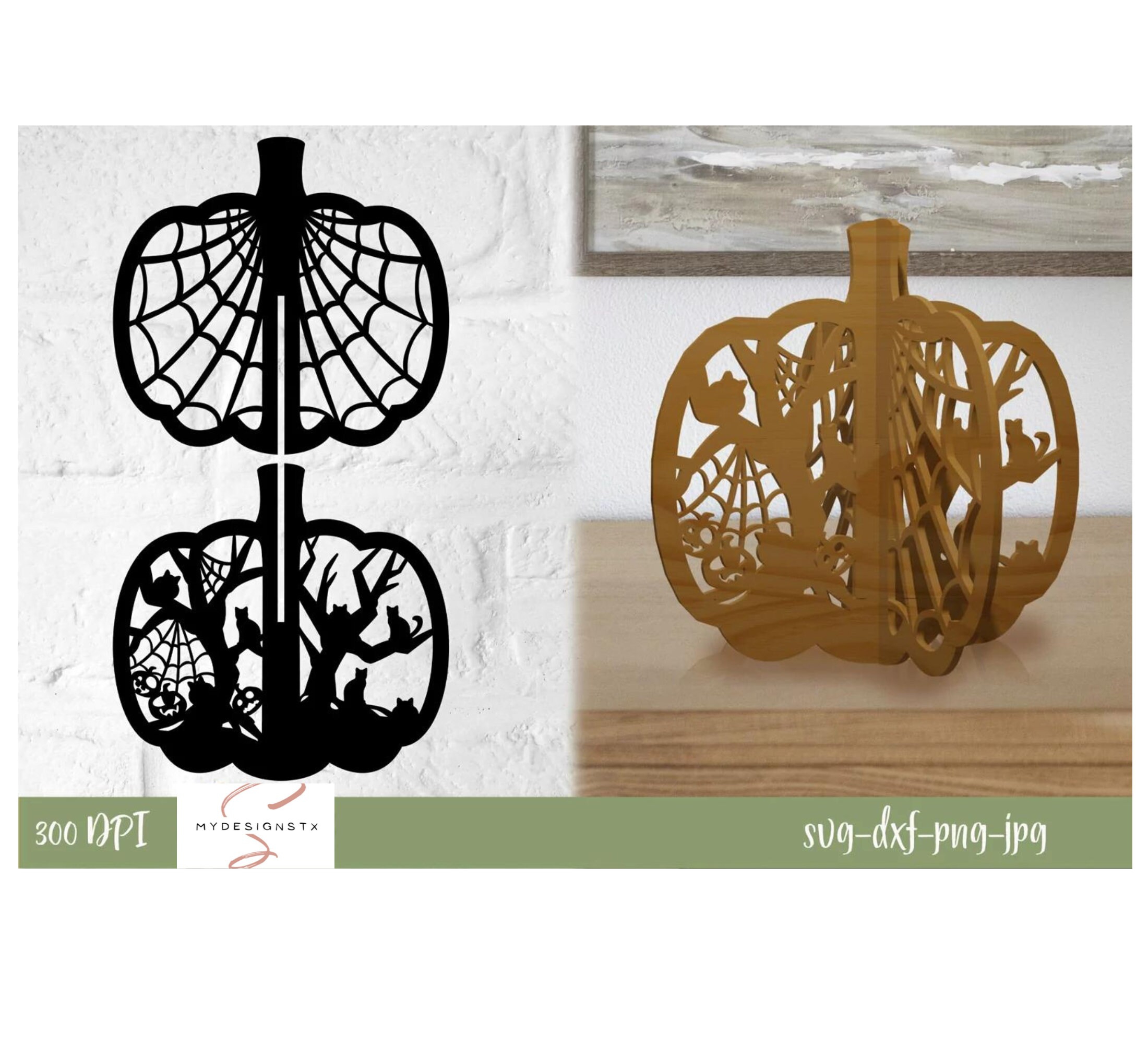 Halloween Pumpkin Laser Cut File Decoration Fall 3D Pumpkin - Etsy UK