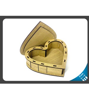 Templates Laser Project Laser Cut Heart Box Set - Etsy