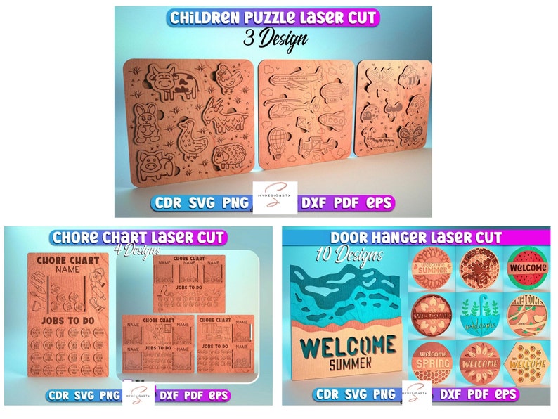 Laser Cut File Mega Bundle Glowforge svg Laser Engrave - Etsy Polska
