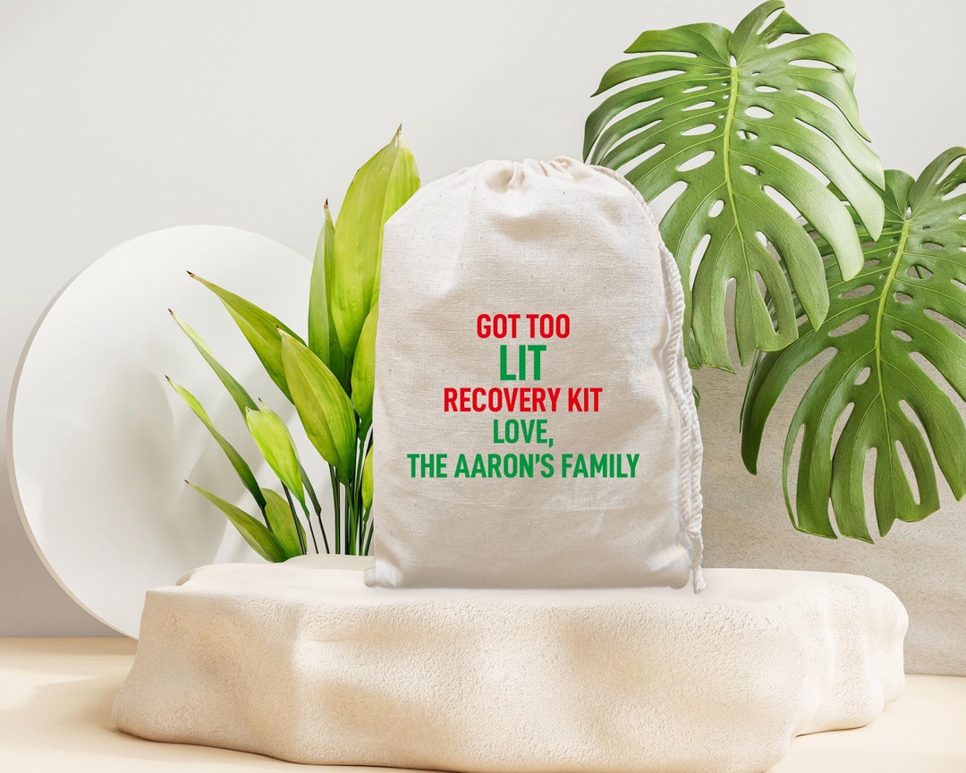 Got Too Lit Kit, Holiday Party Favors, Custom Christmas Party ...