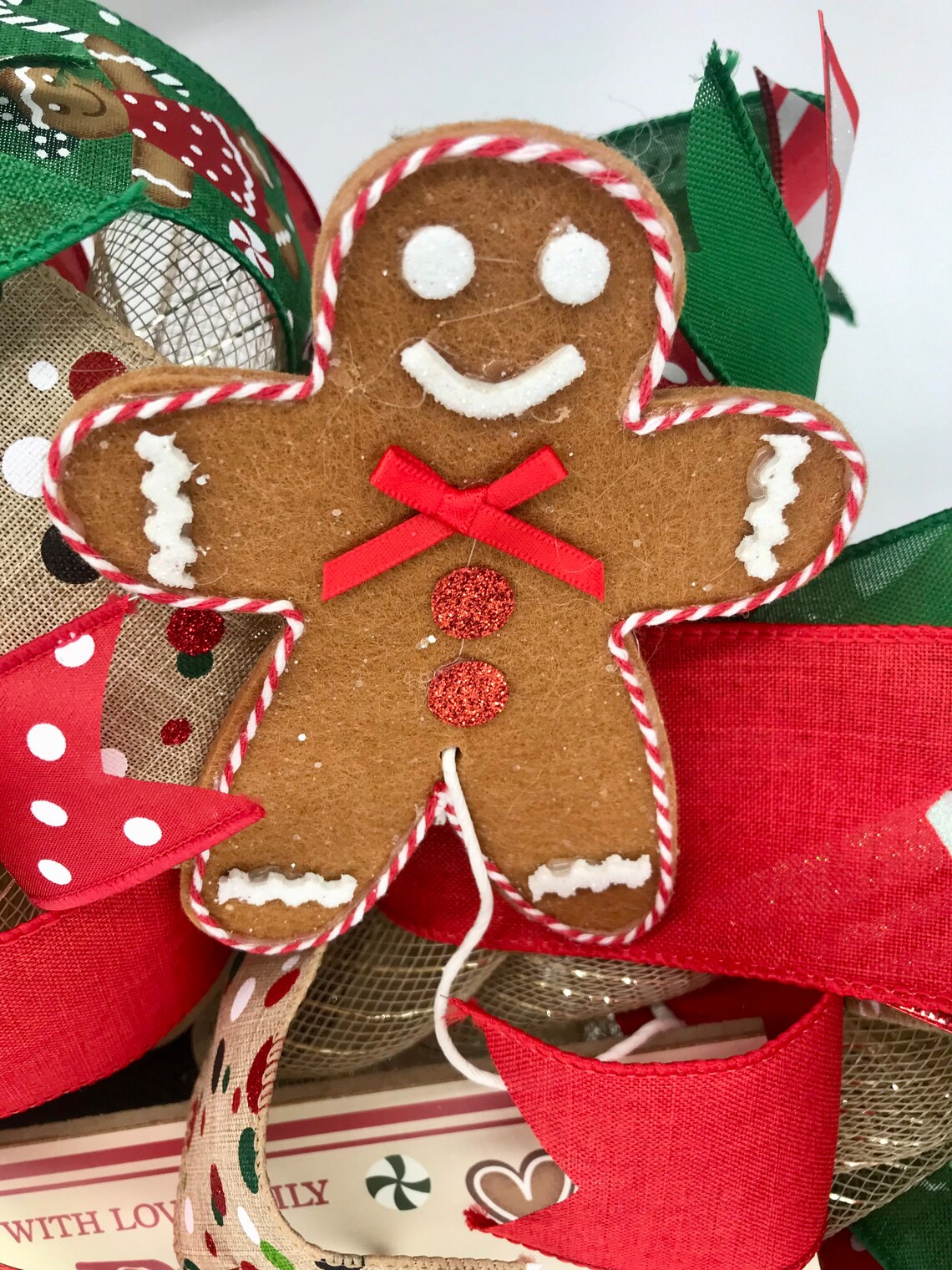 Gingerbread Wreath, Christmas Gingerbread Wreath, Gingerbread Door ...