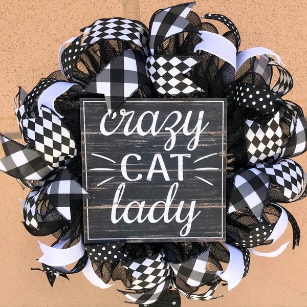 Cat Wreath - Etsy