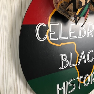 Celebrate Black History Door Hanger, Black History Month Door Hanger ...