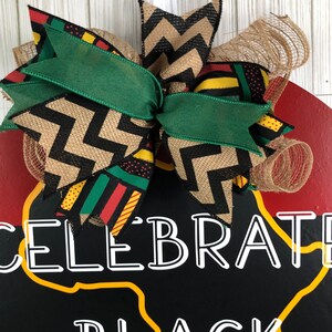 Celebrate Black History Door Hanger, Black History Month Door Hanger ...
