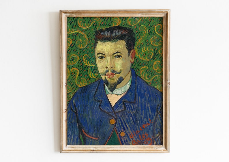 Portrait of Doctor Felix Rey Vincent Van Gogh Downloadable - Etsy