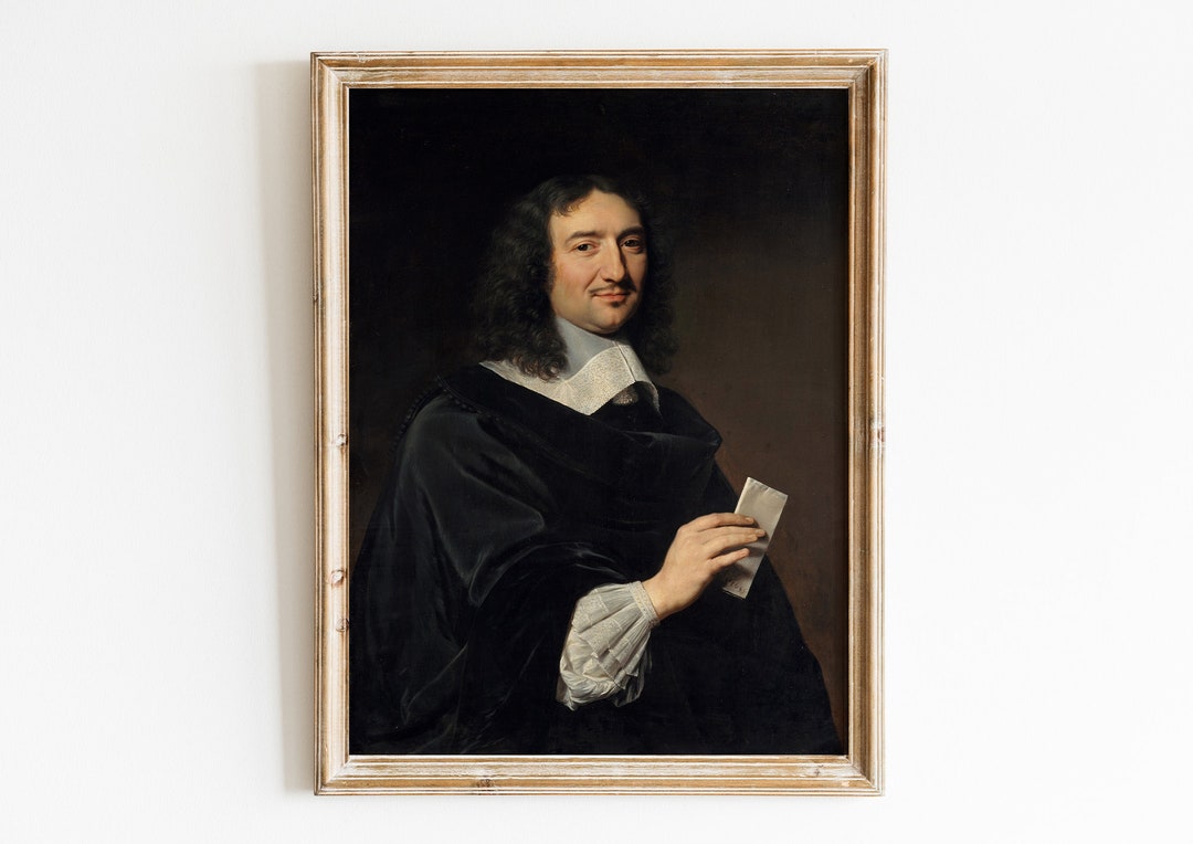 Jean Baptiste Colbert Portrait, Vintage Oil Painting Print (digital ...