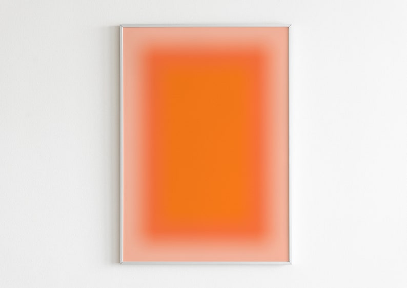 Aura Instant Download Print Orange Colorful Art Printable - Etsy