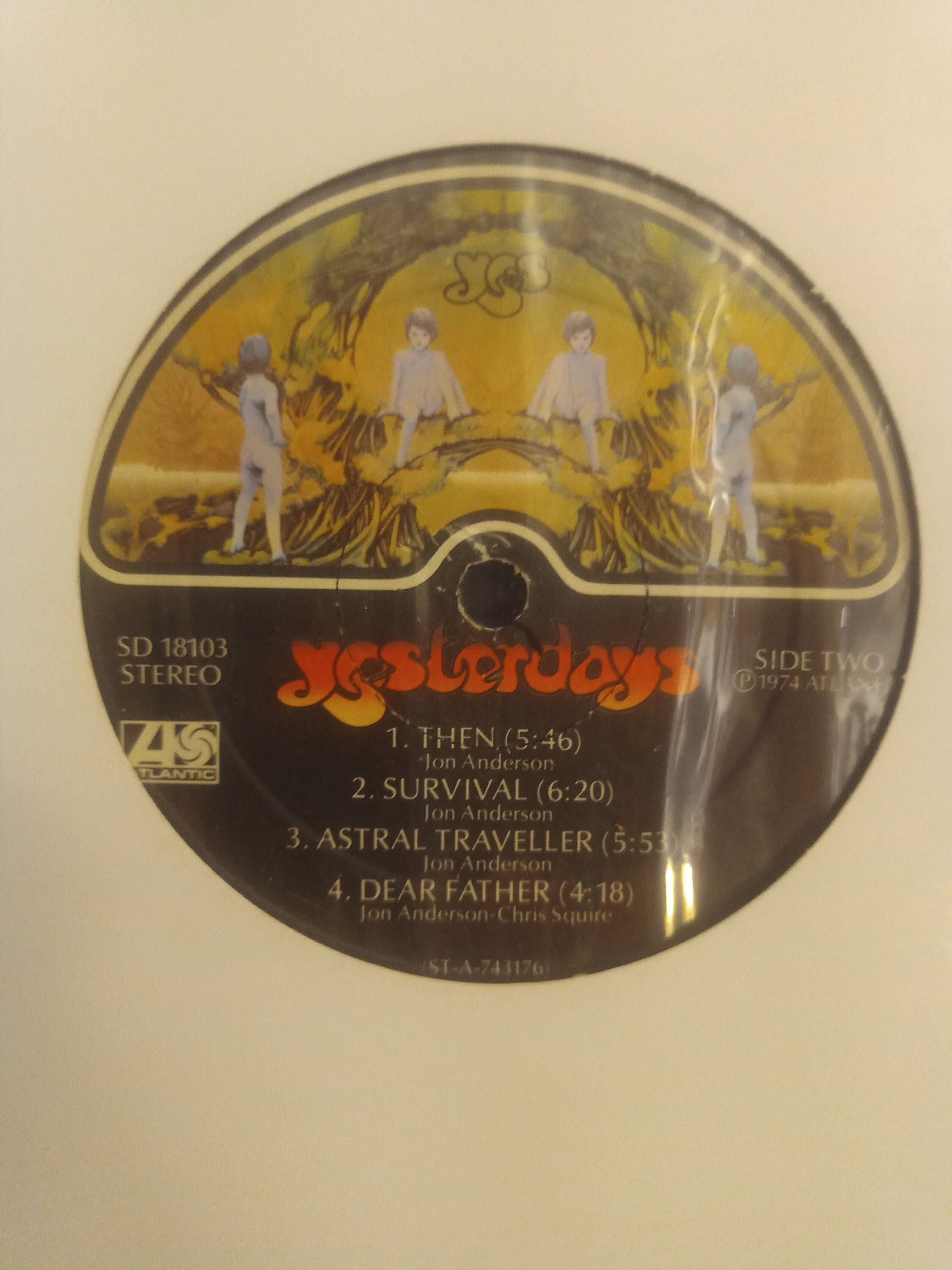 Yes Yesterdays 1974 Compilation Original NO COVER Lp is VG - Etsy