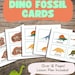 Dinosaur Fossil Cards | Dinosaur Matching | Memory Game | Language ...