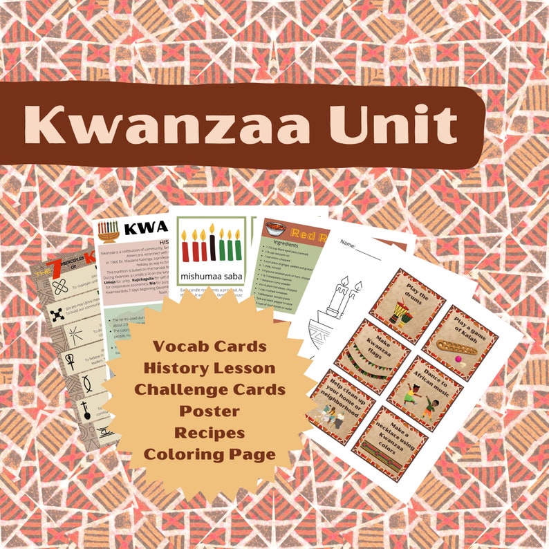 Kwanzaa Unit | Winter Around the World | Educational | Early Education ...