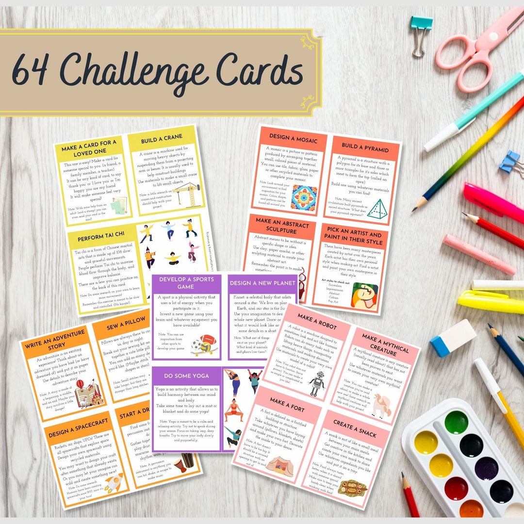 Challenge Cards | S.T.E.M Cards | Flashcards | Educational | Classroom ...
