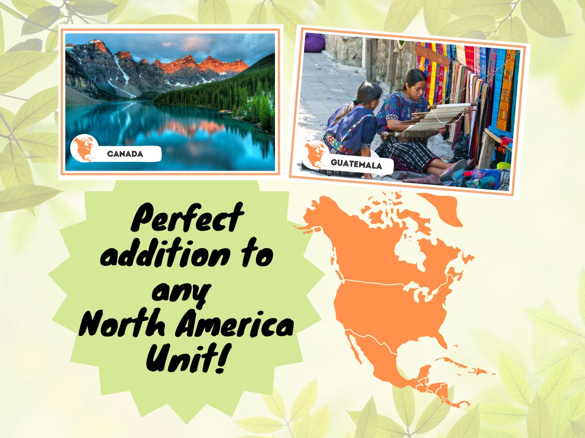 North America Culture Cards | Montessori Geography | Social Studies ...