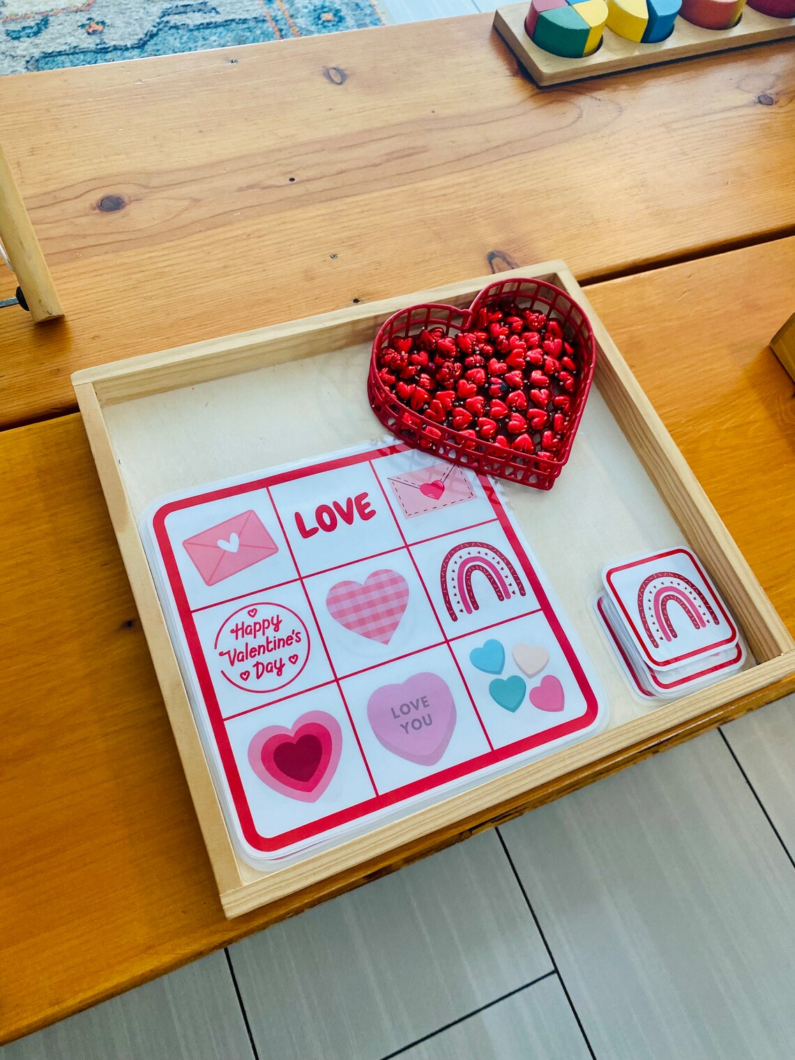 Valentines Bingo Educational Game Classroom Game Family Game Night ...