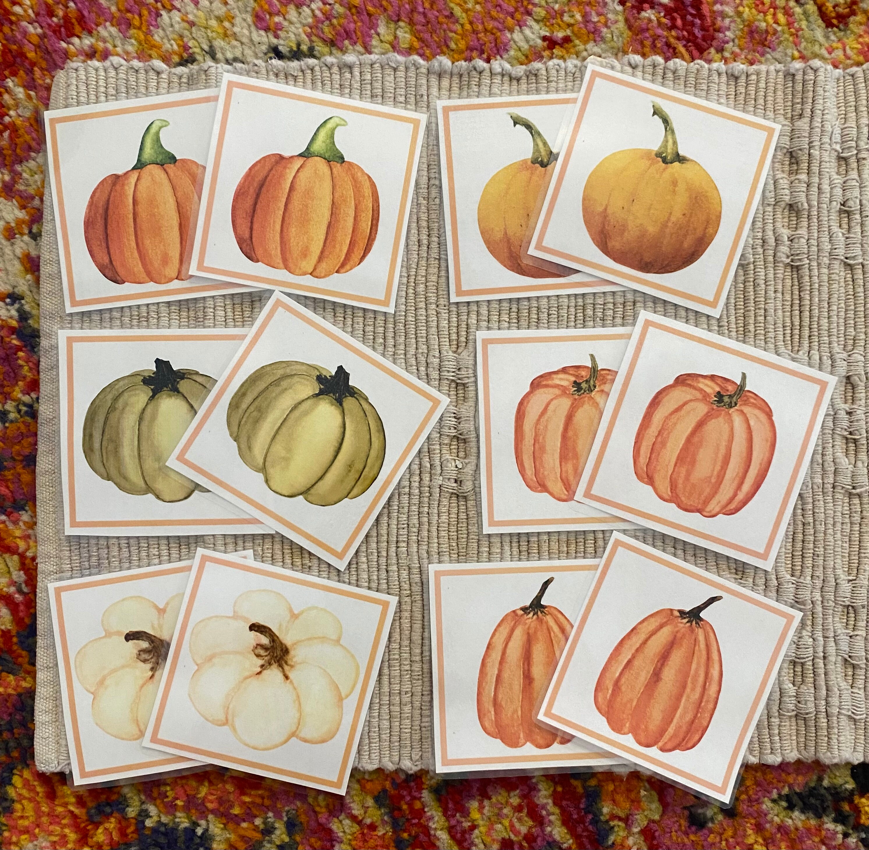 Pumpkin Memory Match Cards | Pumpkin Cards | Educational Games | Fall ...
