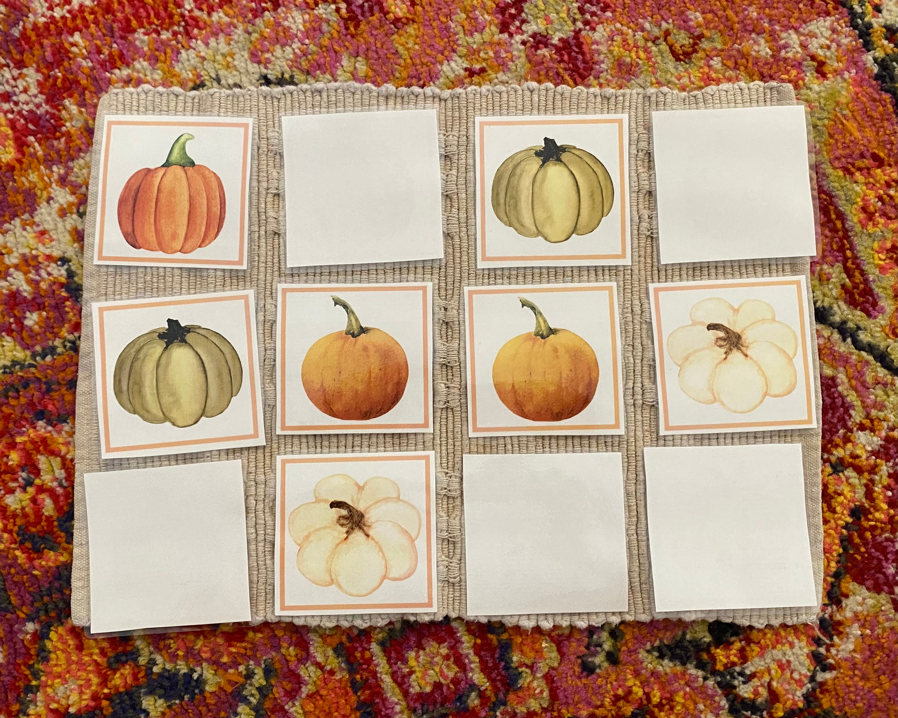 Pumpkin Memory Match Cards | Pumpkin Cards | Educational Games | Fall ...