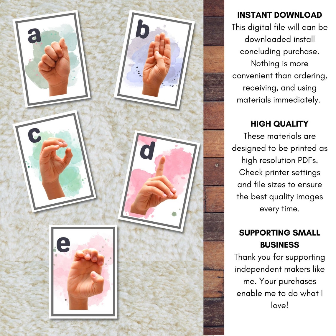 ASL Flash Cards | Sign Language Cards | Education | Language | American ...