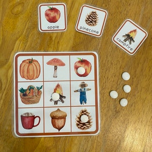 Autumn Bingo Cards | Fall Bingo Cards | Language Games | Vocabulary ...