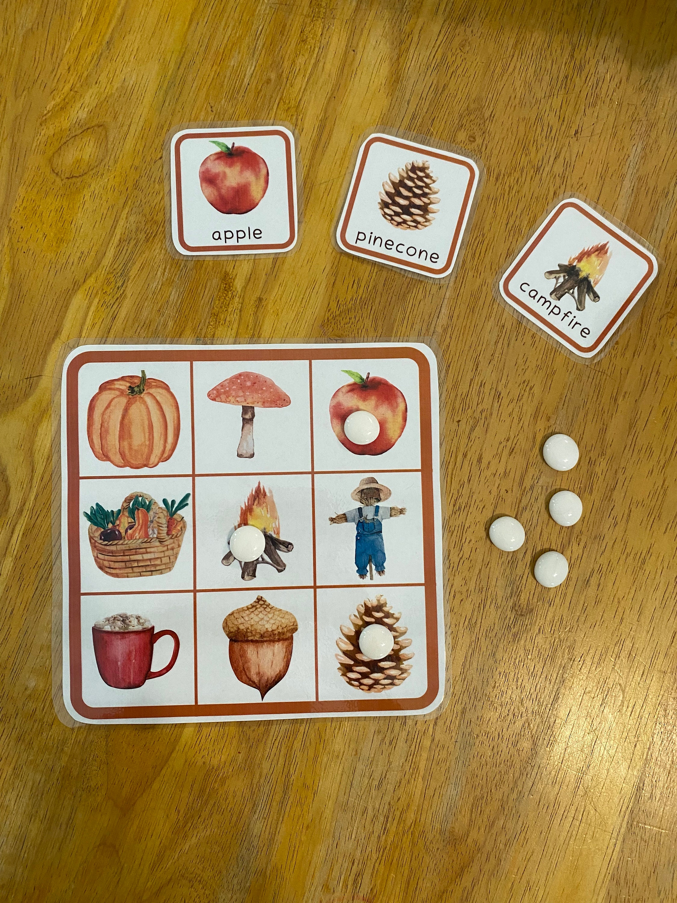 Autumn Bingo Cards | Fall Bingo Cards | Language Games | Vocabulary ...