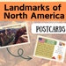 North America Landmark Postcards | Montessori Culture | Geography Cards ...