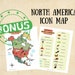 North America Landmark Postcards | Montessori Culture | Geography Cards ...
