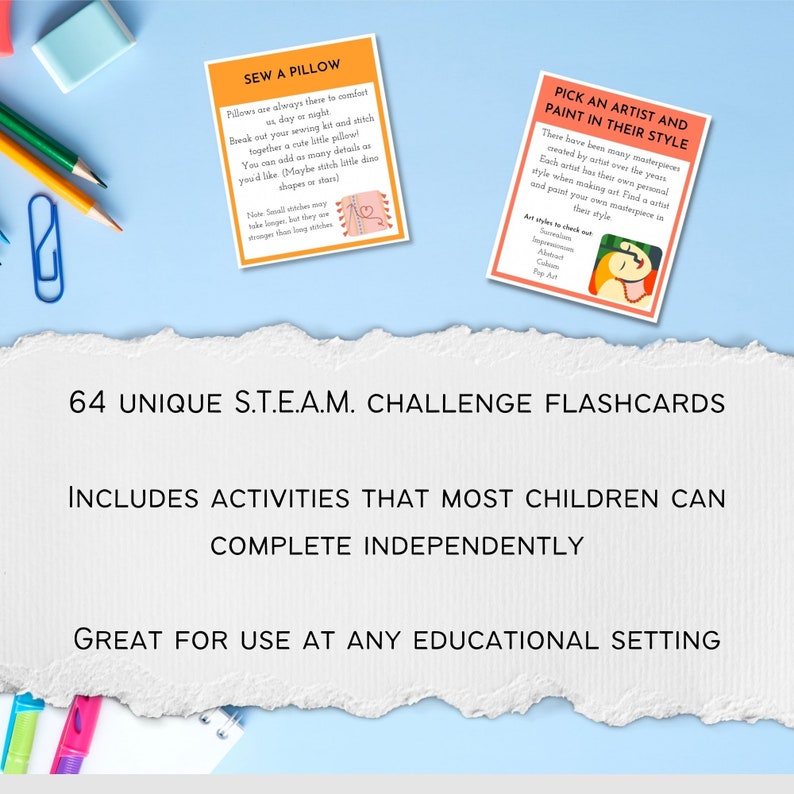 Challenge Cards | S.T.E.M Cards | Flashcards | Educational | Classroom ...
