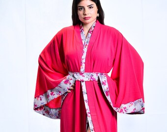 Hot Pink Robe - Etsy