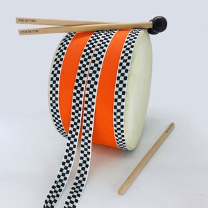 Wooden Hanging Children's Drum Organic Genuine Leather / Musical ...