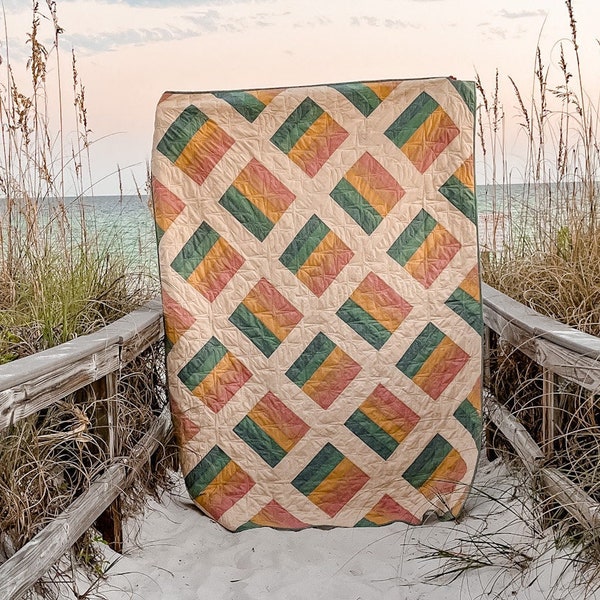 Basic Glitch Quilt Pattern PDF Download - Beginner Sewing Quilting ...