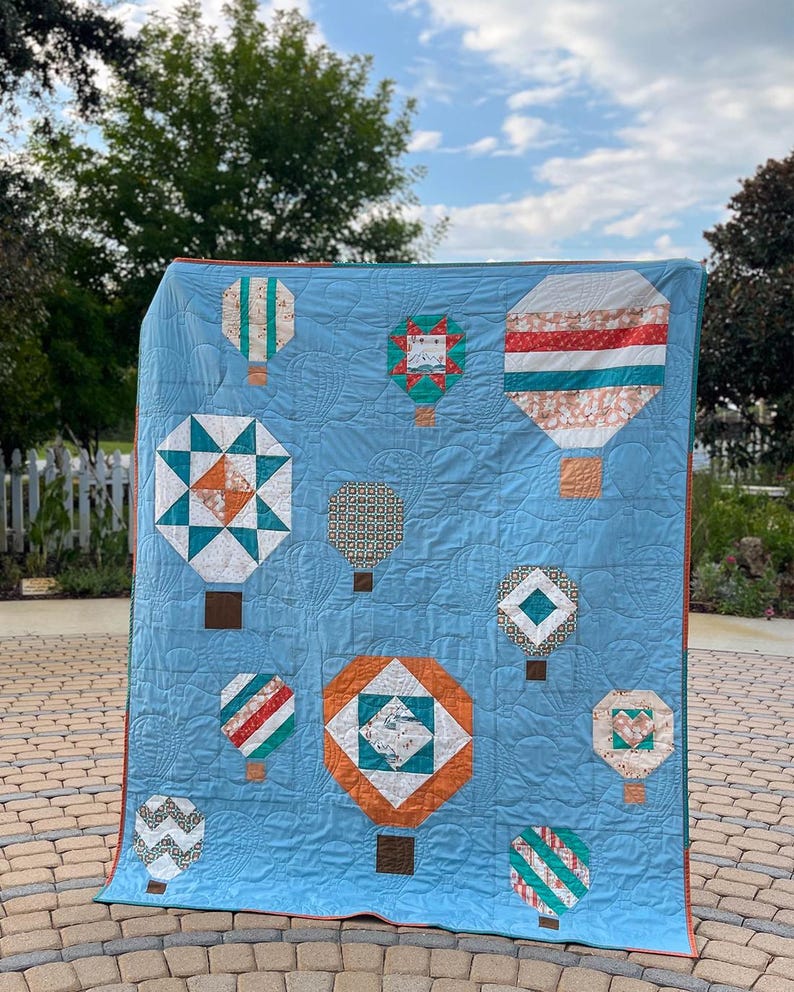 Fiesta in the Sky Quilt Pattern - PDF DOWNLOAD - Etsy