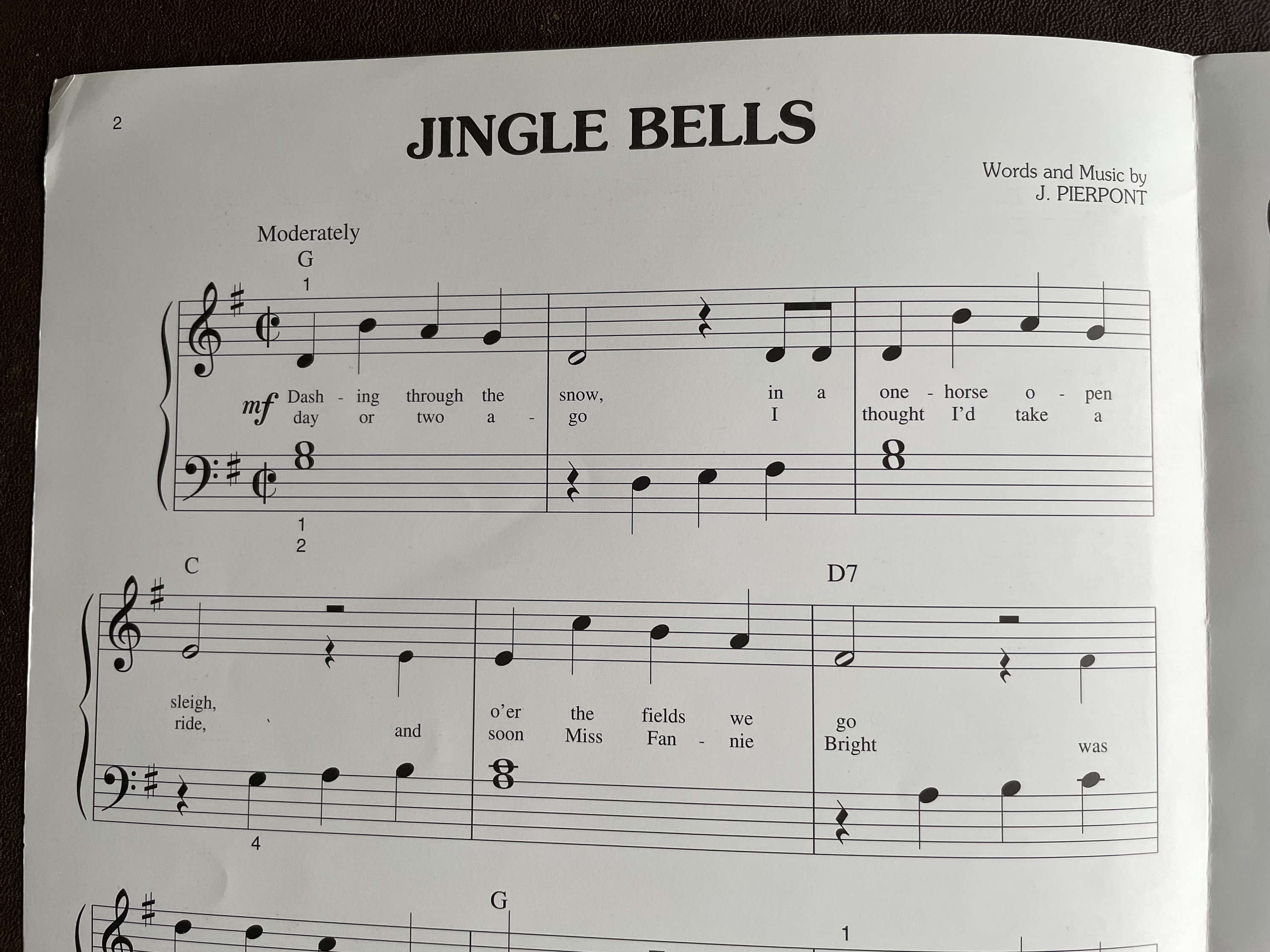 Jingle Bells, Christmas Themed Sheet Music, 1980s Version - Etsy