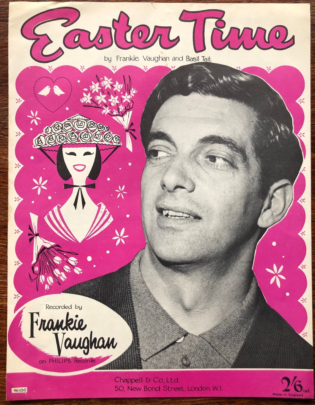 Easter Time, Easter Themed Sheet Music, 1965, Frankie Vaughn - Etsy