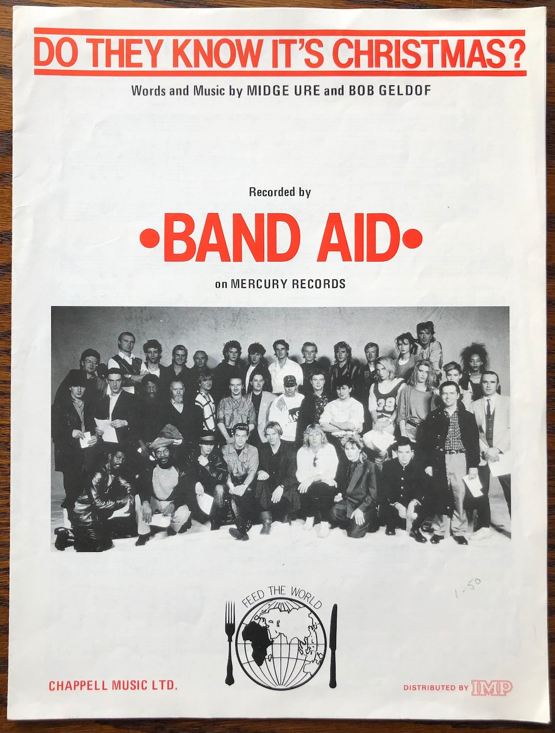 Do They Know It's Christmas, Christmas Themed Sheet Music, Band Aid ...