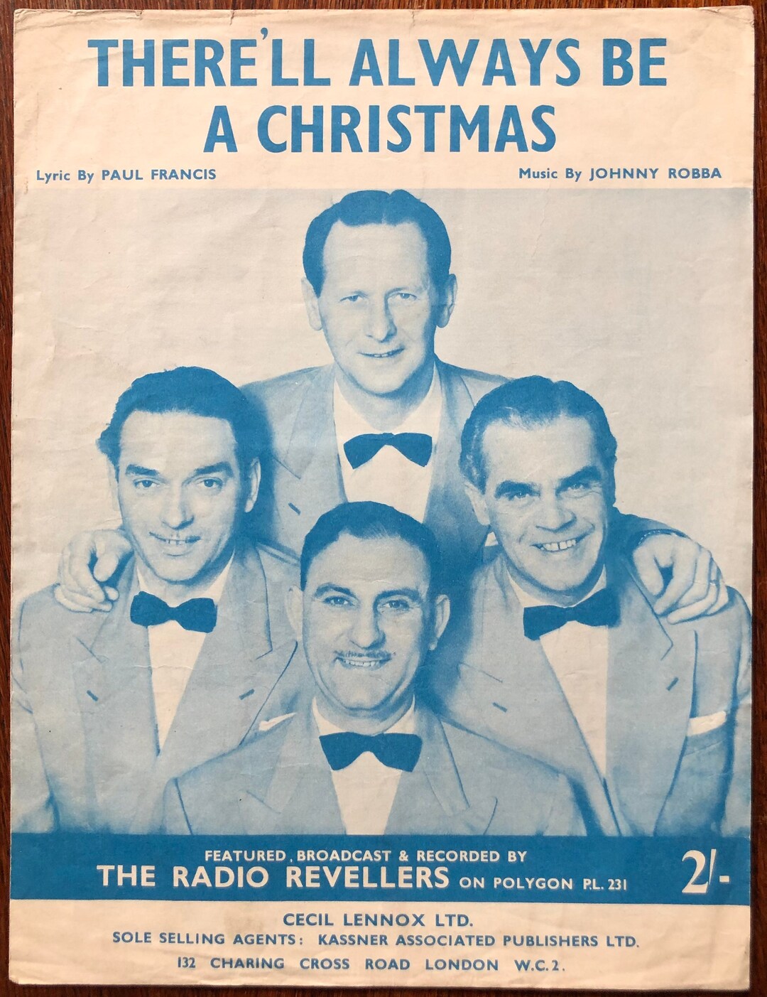 There'll Always Be A Christmas, Christmas Themed Sheet Music 1954 - Etsy