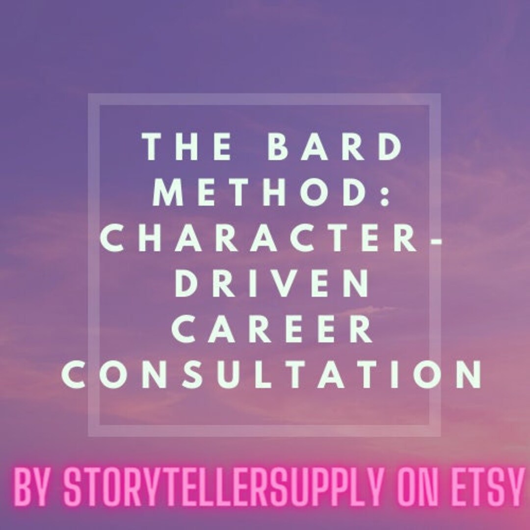 The Bard Method: Character-driven Career Consultation Session - Etsy