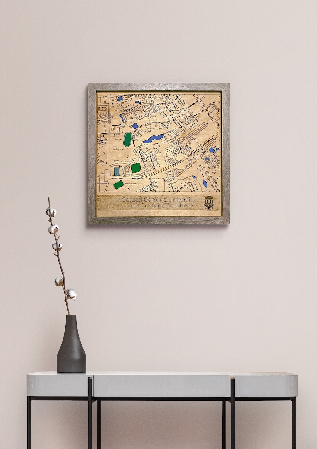 Coastal Carolina University | Custom Wood Map | Wall Decor | Graduation ...