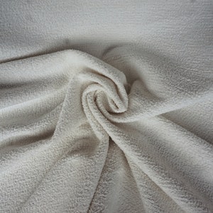 White Boucle Upholstery Fabric Textured Bouclé Home Textile - Etsy