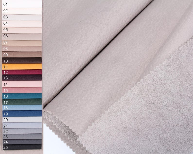 Double-sided Vegan Suede Upholstery Fabric by the Yard: Soft, Durable ...