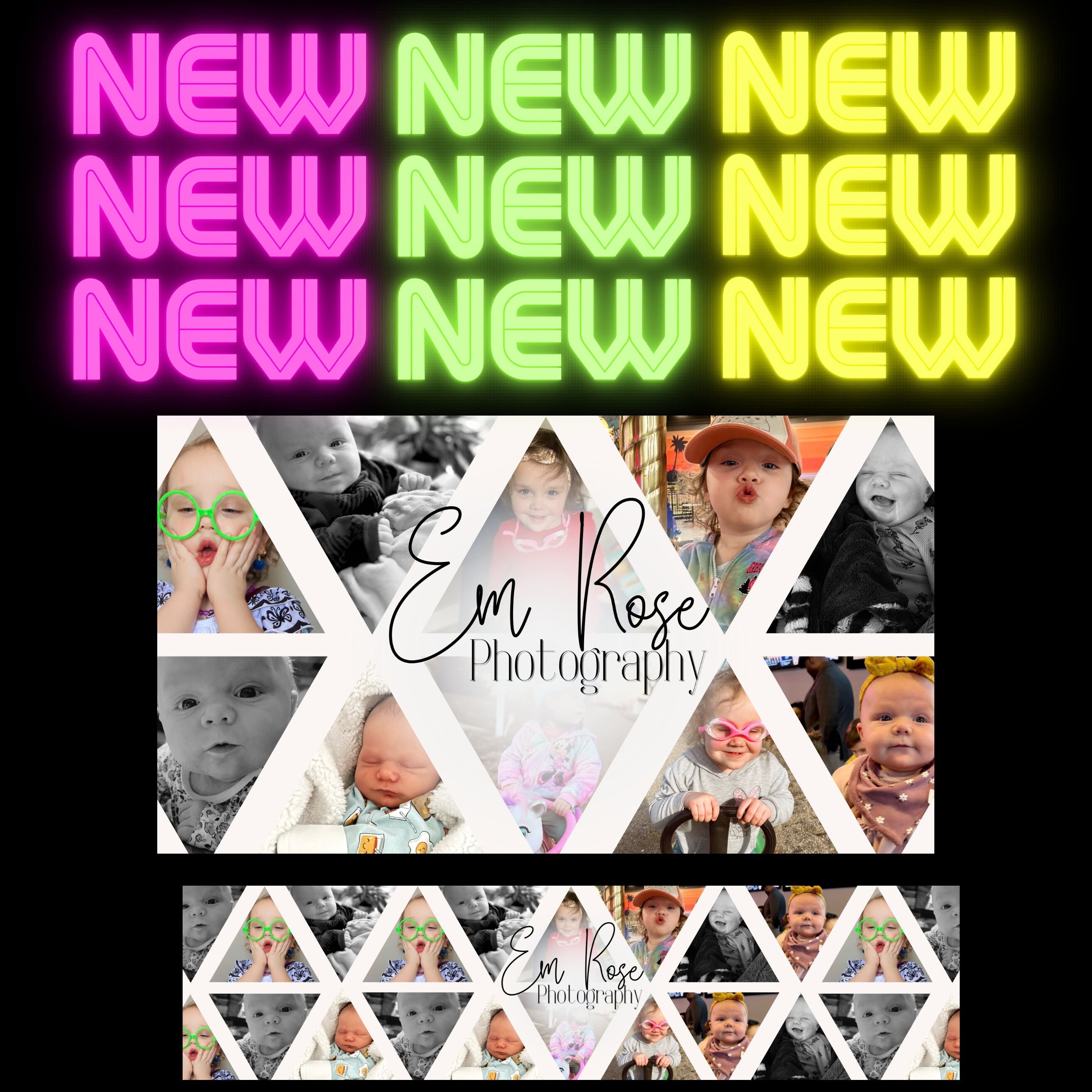 Facebook Cover Photo & Etsy Shop Banner Triangle Photos - Etsy