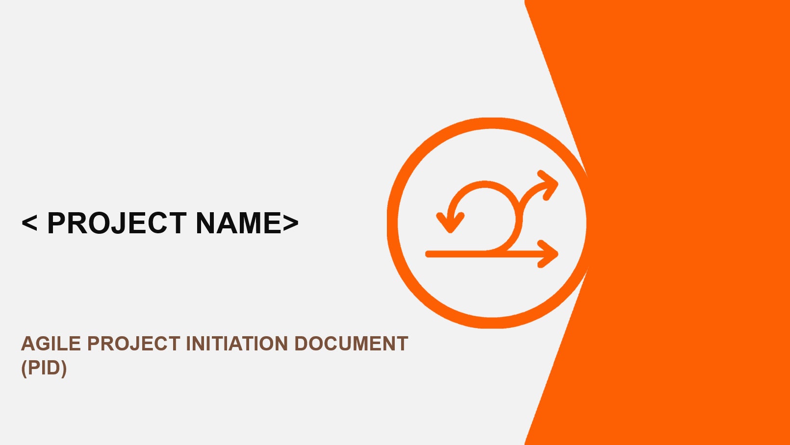 Project Management - Project Initiation Document (PID) - Orange Scheme ...