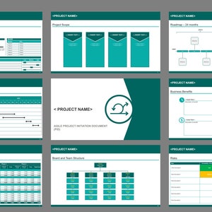 Project Management - Project Initiation Document (PID) - Dark Teal ...