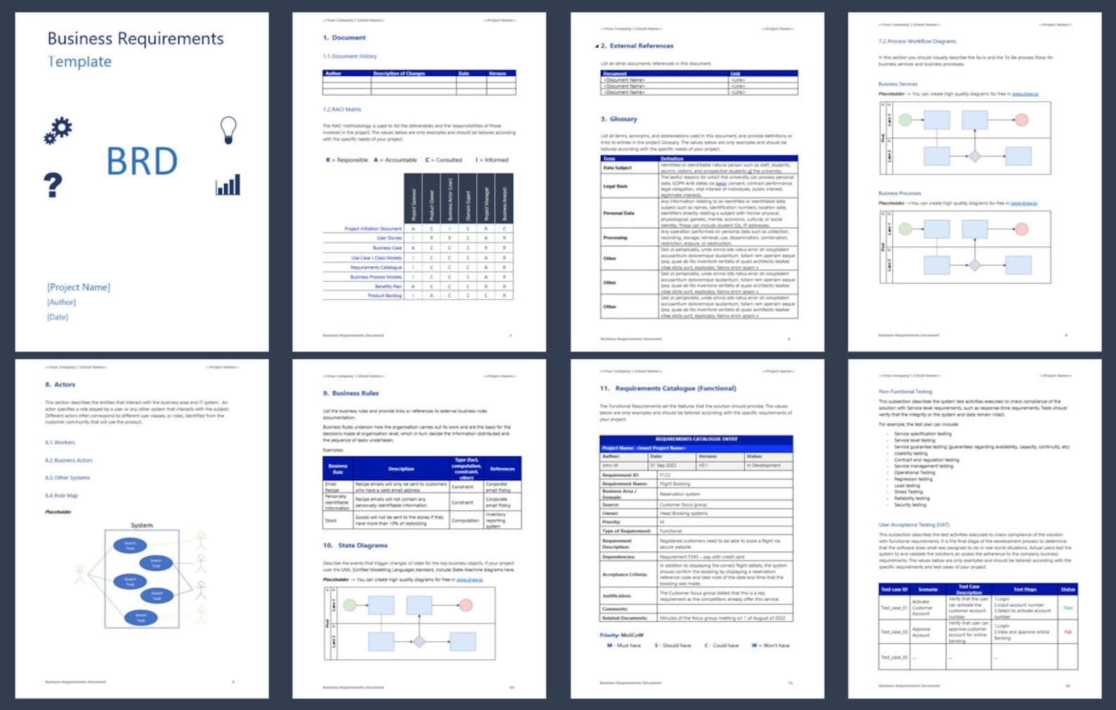 Business Requirements Document - BRD - 100% Editable Professional ...