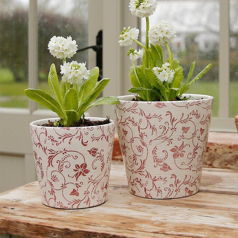 Pink Plant Pot - Etsy UK