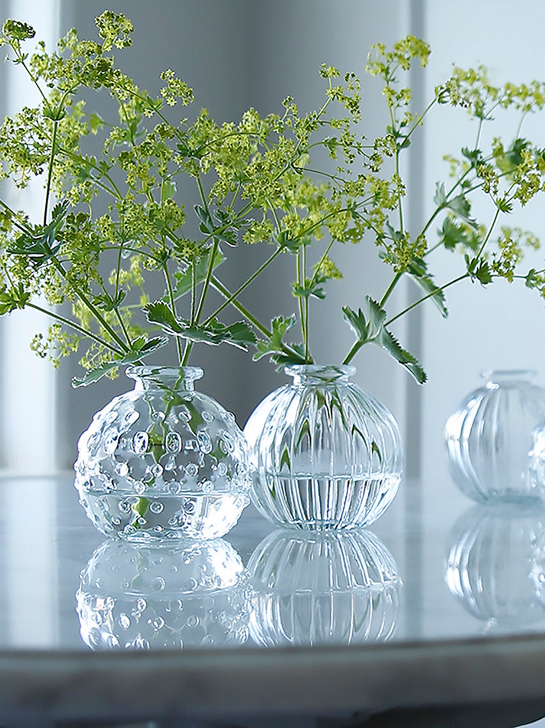 Little Round Patterned Vase Set of 2 - Etsy UK