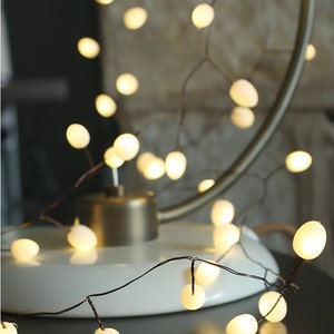 Opaque White Drops Light Garland - Etsy