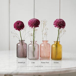 Summer Shades Glass Bud Vase Assortment - Etsy