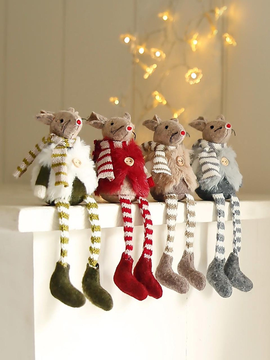 Felt Waistcoat Mouse With Stripey Legs - Etsy UK