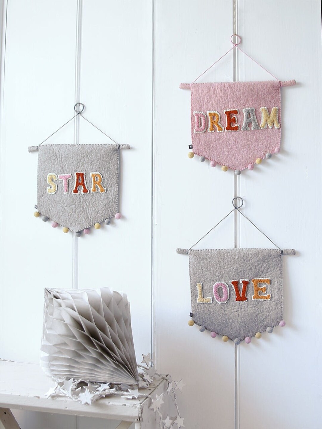 Pastel Felt Pennant Flag - Etsy